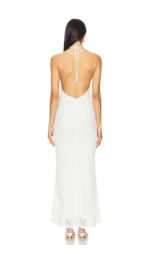 Bardot X Revolve Adoni Halter Mesh Midi Dress