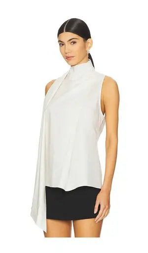 EAVES Noam Poplin Top In . Also - Ivory