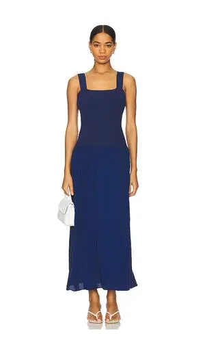 LA LIGNE Knit Tank Skirt Dress - Navy