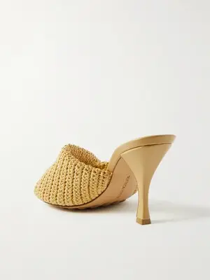 Bottega Veneta Blink Raffia Mules