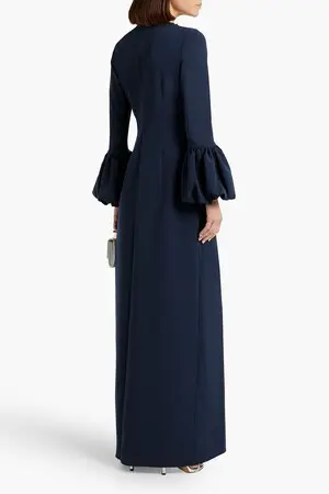 Marchesa Cutout Embellished Crepe Gown