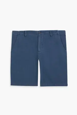 Boglioli Cotton And Linen-blend Shorts - Navy