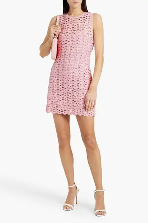 Carolina Herrera Crochet Mini Dress