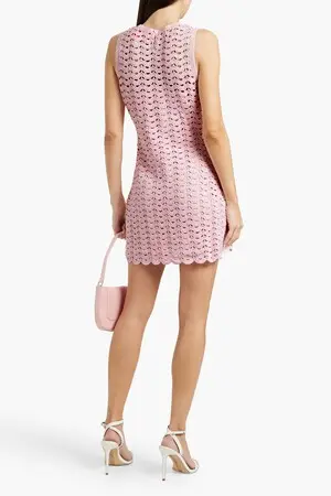 Carolina Herrera Crochet Mini Dress