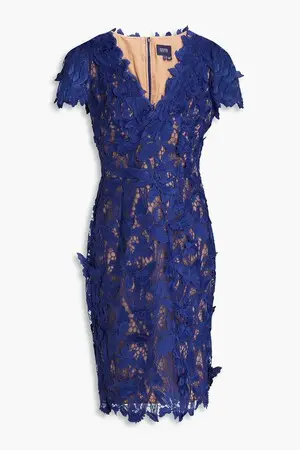 Marchesa Guipure Lace Dress