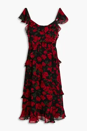 Mikael Aghal Ruffled Cocktail Dresses