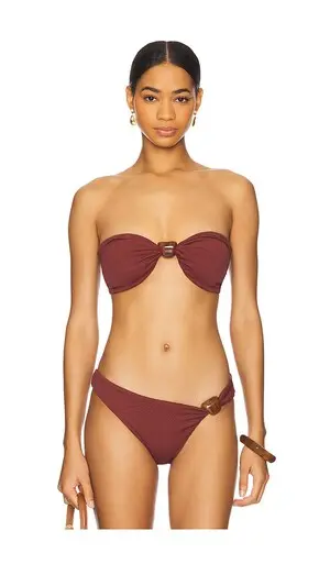 F E L L A Eli Bikini Top - Fudge