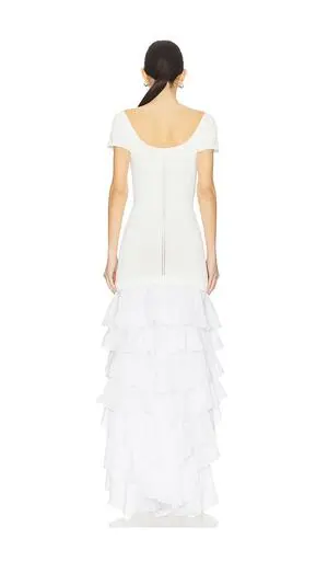 Alejandra Alonso Rojas Knit Ruffle Dress