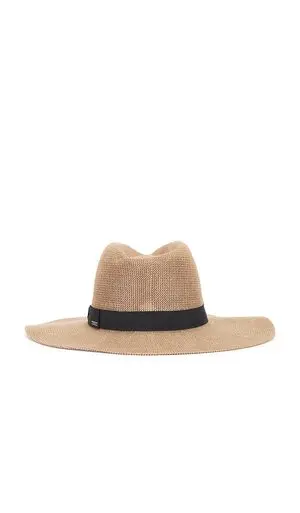 Brixton Lyons Knit Packable Hat - Dark Tan & Black