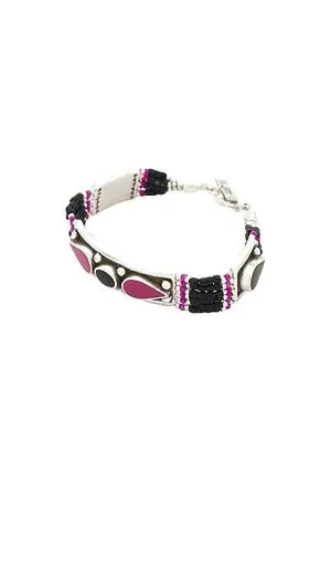 Isabel Marant Beaded Bracelet - Black & Silver