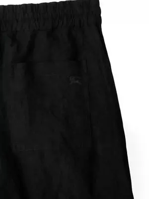 Burberry Linen Straight-leg Trousers
