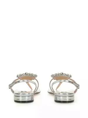 SERGIO ROSSI Godiva Precious Sandals - Silver