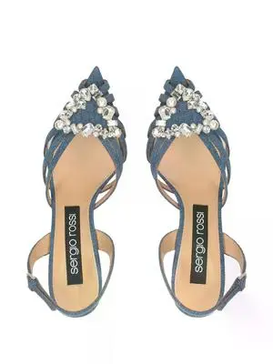 SERGIO ROSSI 75mm Godiva Precious Sandals