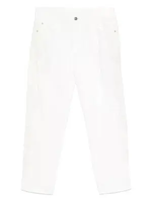 Ermanno Scervino Lace-detail Jeans - White