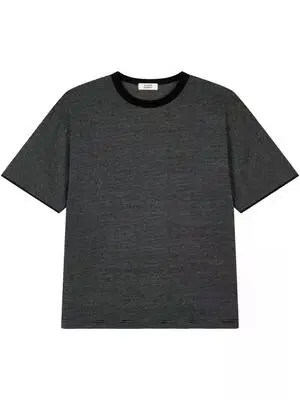 STUDIO TOMBOY Striped Round-neck T-shirt - Black