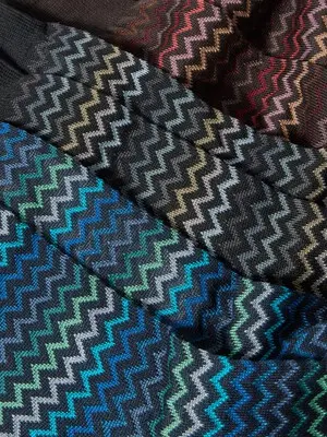 Missoni Three-pack Striped Crochet-knit Cotton Socks