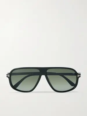 TOM FORD Guillame Aviator Sunglasses - Black