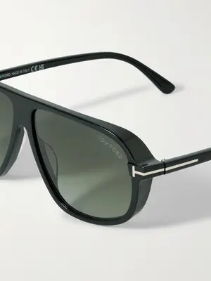 TOM FORD Guillame Aviator Sunglasses - Black