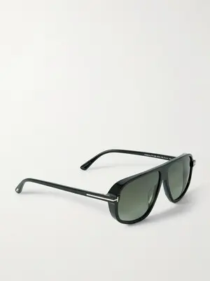 TOM FORD Guillame Aviator Sunglasses - Black