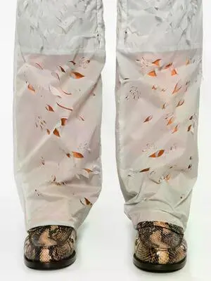JUNTAE KIM Lasered-petals Trousers