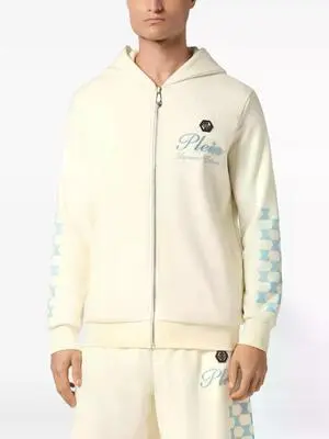 Philipp Plein Checkmate Zip-up Hoodie