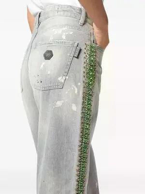 Philipp Plein Crystal-embellished Jeans
