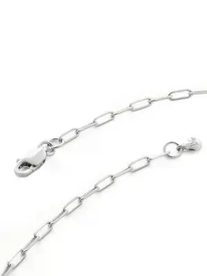Monica Vinader 14kt White Gold Paperclip Chain Necklace