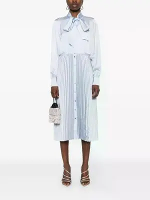 Karl Lagerfeld Satin Midi Shirt Dress
