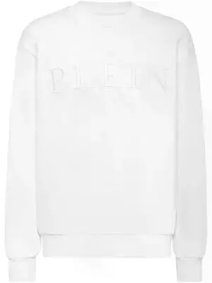 Philipp Plein Logo-embossed Sweatshirt - White