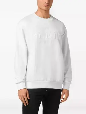 Philipp Plein Logo-embossed Sweatshirt - White