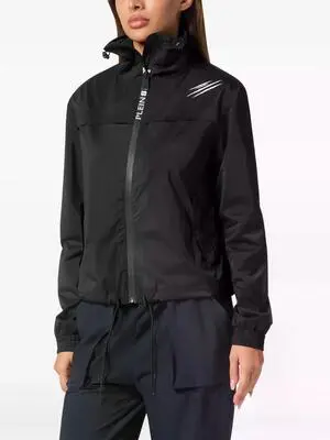 PLEIN SPORT Scratch-print Cropped Windbreaker