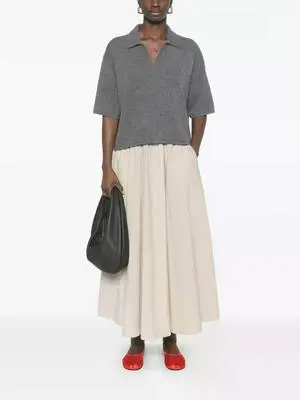Herno A-line Midi Skirt - Neutrals
