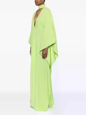 TALLER MARMO Crepe Kaftan - Green