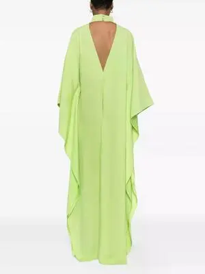 TALLER MARMO Crepe Kaftan - Green