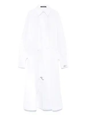 Karl Lagerfeld Poplin Midi Shirt Dress