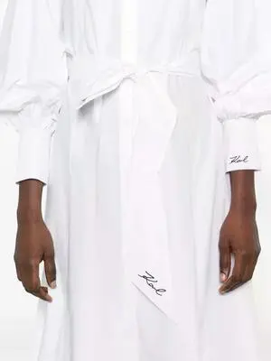 Karl Lagerfeld Poplin Midi Shirt Dress