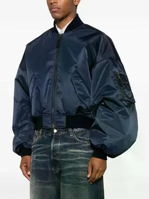 Balenciaga Padded Bomber Jacket - Blue