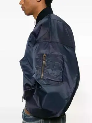 Balenciaga Padded Bomber Jacket - Blue