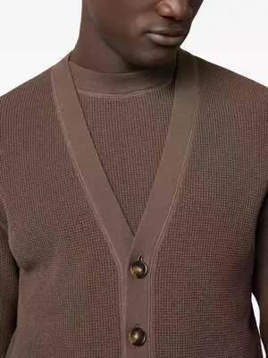 TOD'S Waffle-knit Cotton Cardigan