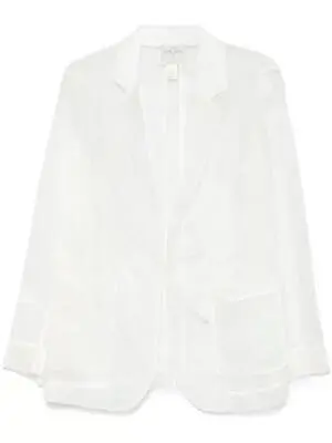 FORTE_FORTE Organza Blazer - White