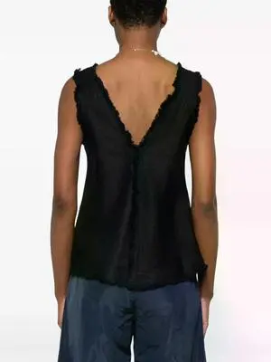 P.a.r.o.s.h Linen Top - Black
