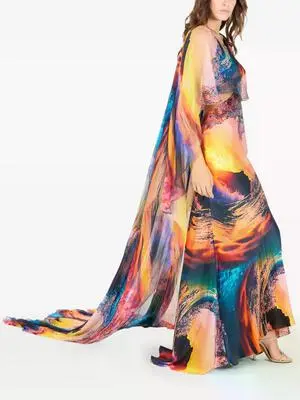 Roberto Cavalli Silk Maxi Dress