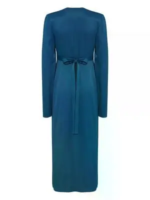 GLORIA COELHO V-neck Long Sleeve Dress