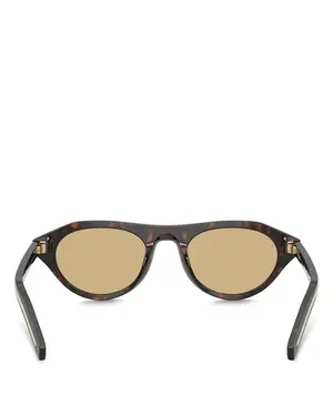 Prada 51mm Round Sunglasses - Light Brown