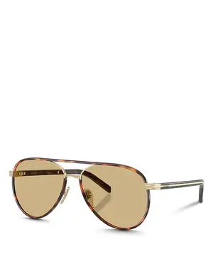 Prada Prada Aviator Sunglasses Pale Gold