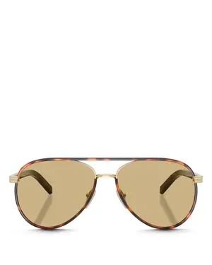 Prada Aviator Sunglasses - Pale Gold