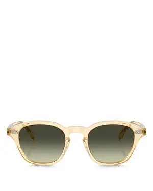 Oliver Spencer Eyles Square Sunglasses - Black