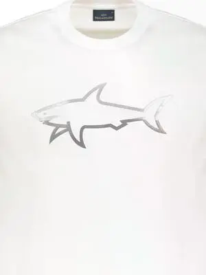 Paul & Shark Reflective Shark-print Cotton T-shirt