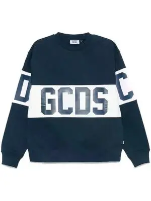 Gcds Logo-band Sweatshirt - Blue