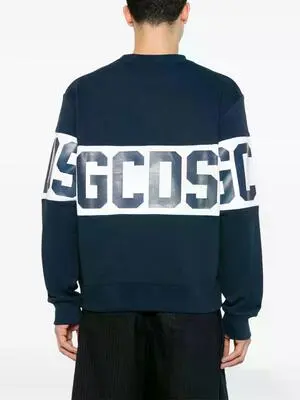 Gcds Logo-band Sweatshirt - Blue